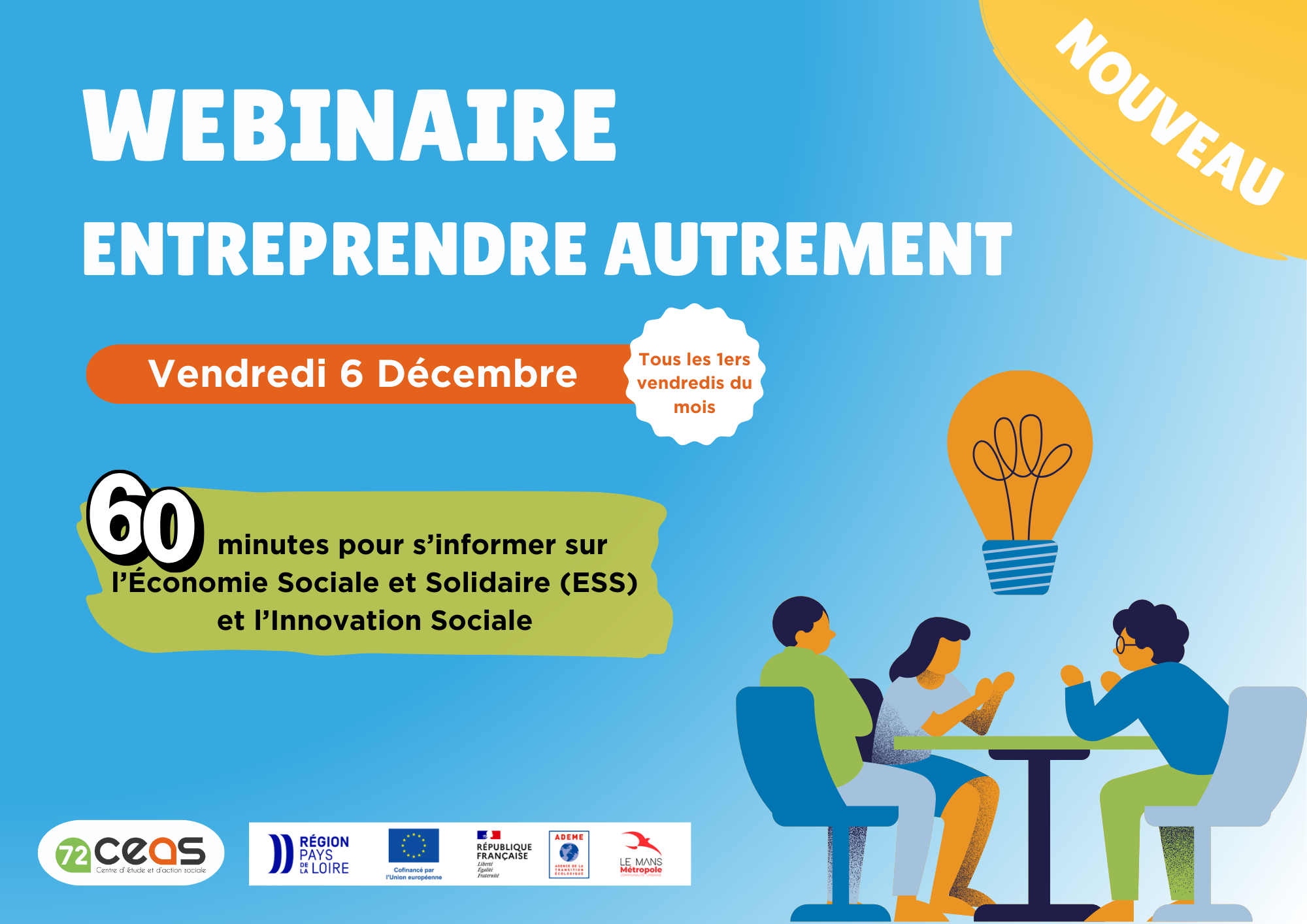 Webinaire Entreprendre Autrement | Mois de l'ESS